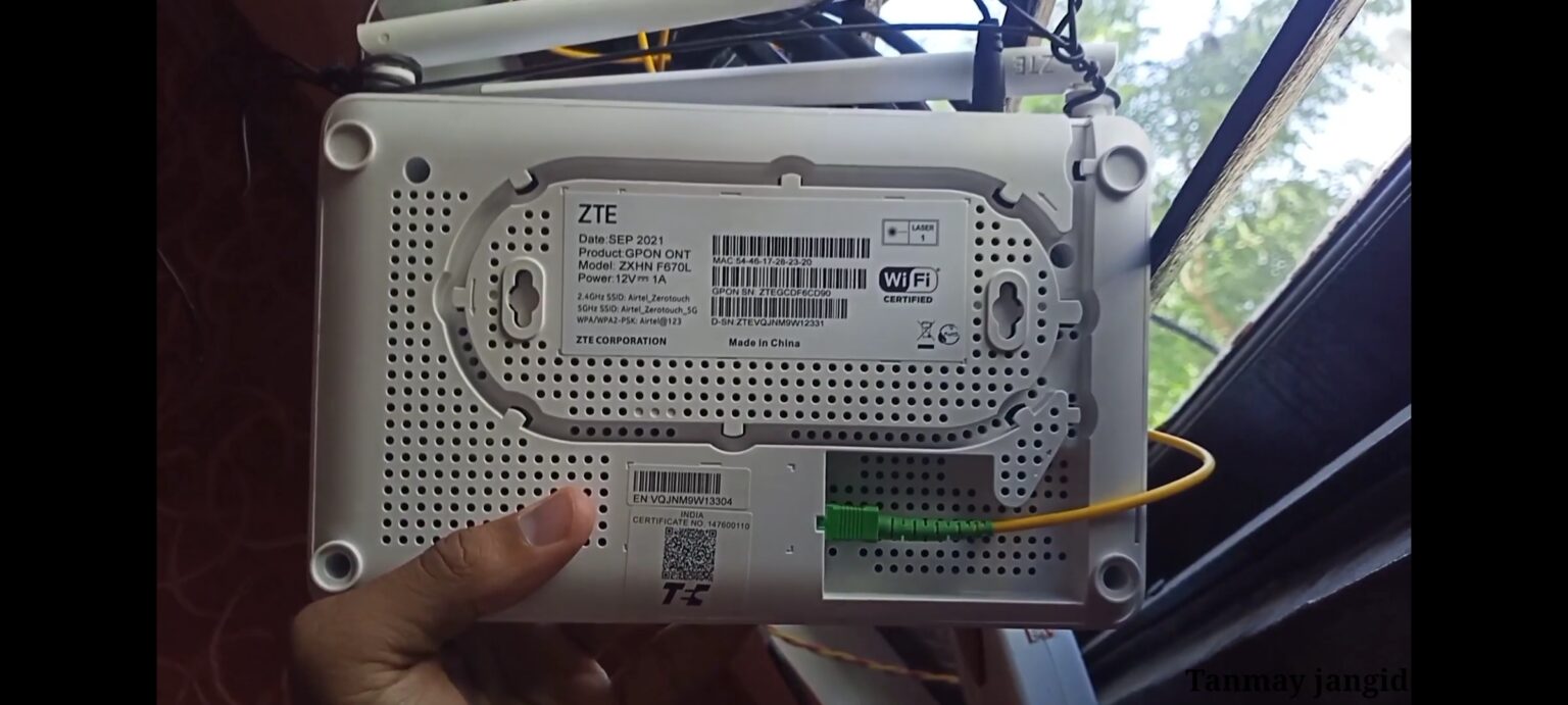 Airtel GPON ONT Wifi Router ZTE ZXHN F670L V9.0 – gavnit.com